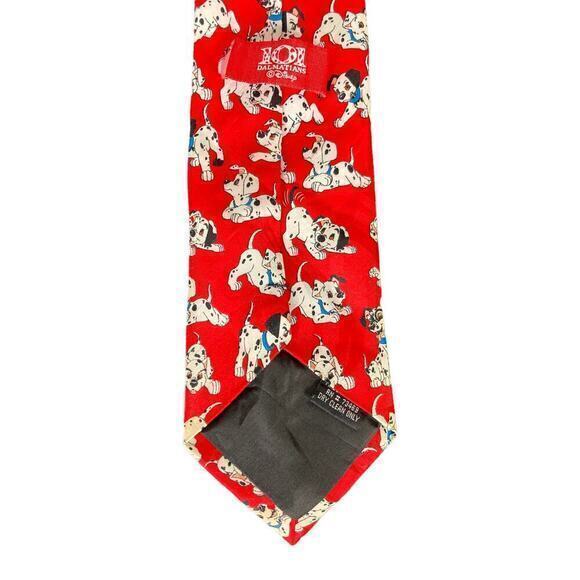 Disney | Accessories | Disney 1 Dalmatians Mens Necktie Red Vtg 90s ...